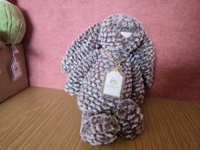 JELLYCAT BASHFUL LUXE Pine Bunny BNWT New Genuine with tag protector £68.28 - PicClick UK