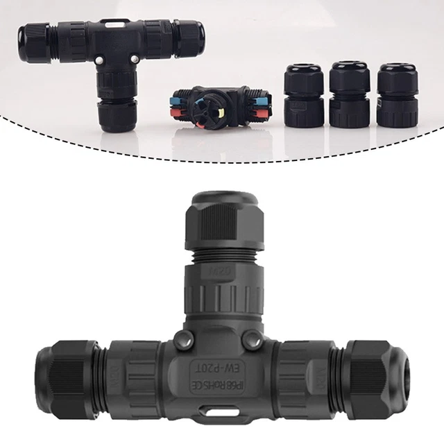 2-CORE TEE CONNECTOR LED Lighting Connector Straight-through Connector ...