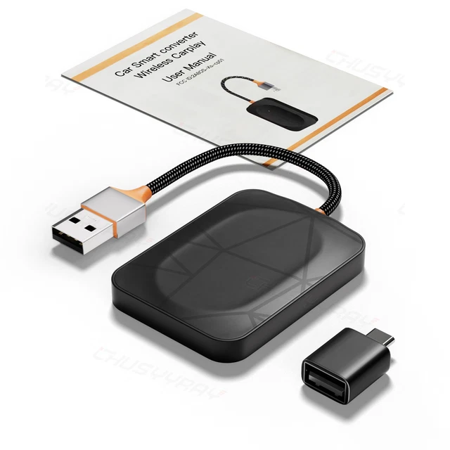 2026 NEW UPGRADED Wireless CarPlay Adapter USB Dongle For iPhone Apple ...