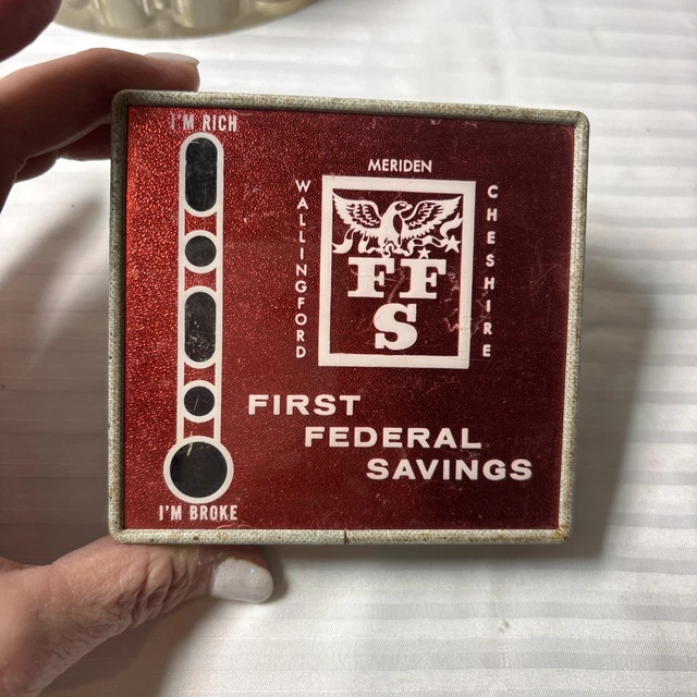 VINTAGE ADD A Coin Bank, First Federal Savings From Connecticut Bank ...