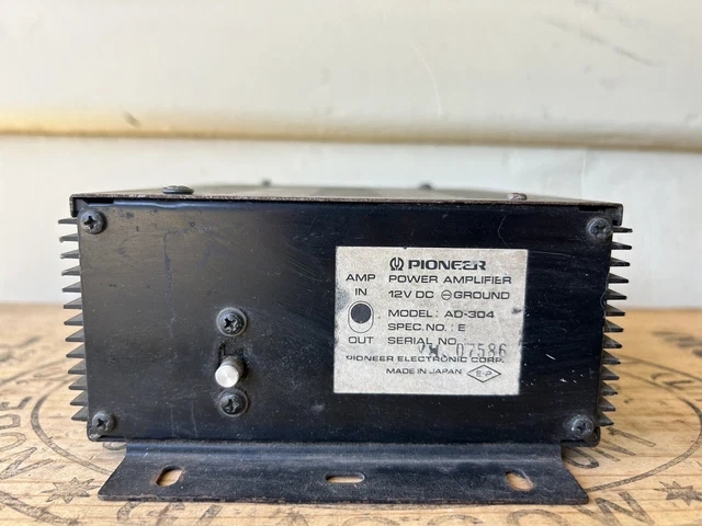 VINTAGE PIONEER AD-304 Power Amplifier Car Amp - Untested $79.95 ...