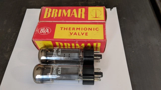 2 TUBE BRIMAR thermonic valve Valvole termoioniche Brimar EUR 80,00 ...