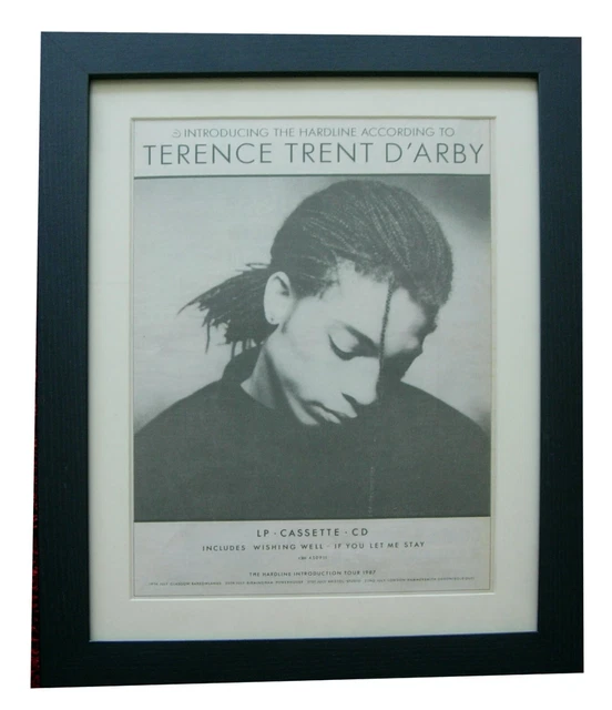 TERENCE TRENT D'ARBY+INTRODUCING+POSTER+AD+RARE Original 1987+Framed ...