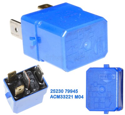 2523079945 GENUINE NISSAN 4-Pin Blue Ignition Relay NAiS ACM33221-M04 £ ...