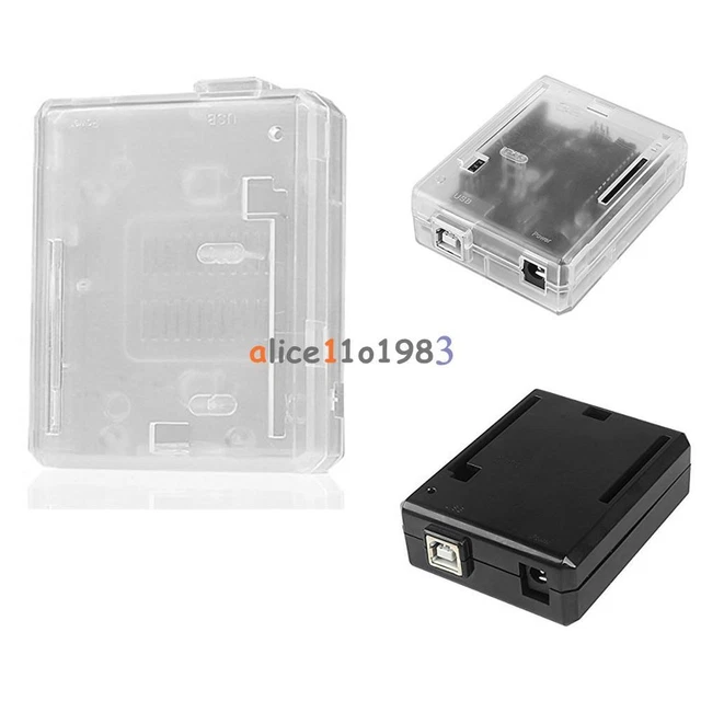 PLASTIC ENCLOSURE PROTECTIVE Case for Arduino UNO R3 New Black ...