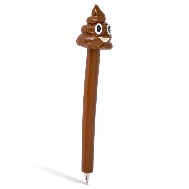 POOP EMOJI PEN Smile 1x, From Poop Emoji From Movie. Black Ink *Free ...
