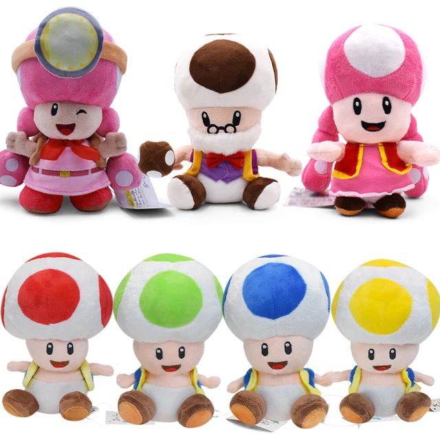 CUTE SUPER MARIO Bros Captain Toad Toadette Plush Dolls Stuffed Toys ...