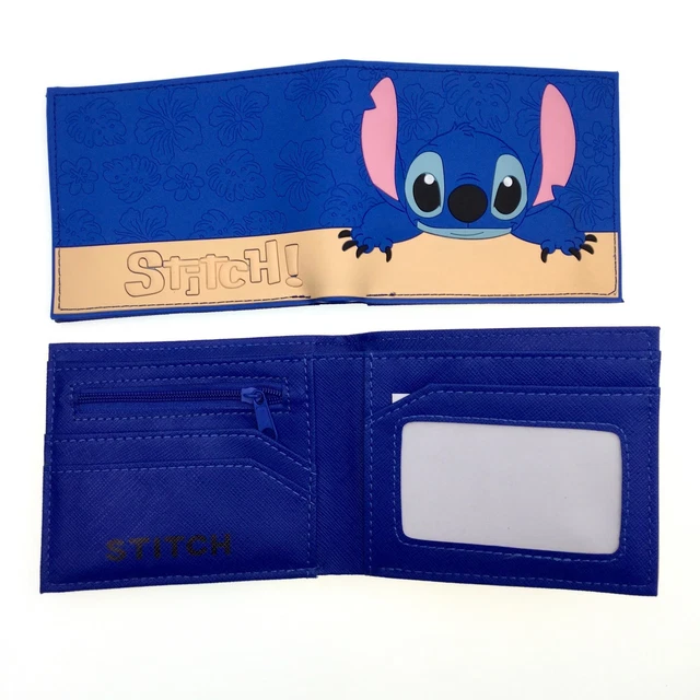 LILO & STITCH Angel PVC Wallet Short Bi-fold Card Holder Coin Purse £9. ...