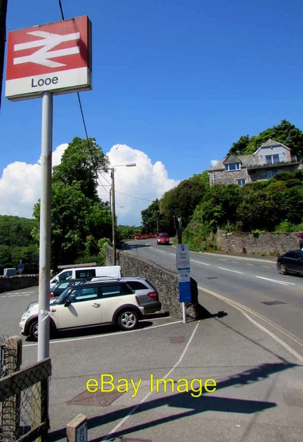 PHOTO 6X4 LOOE railway station name sign Alongside the A387 Station ...
