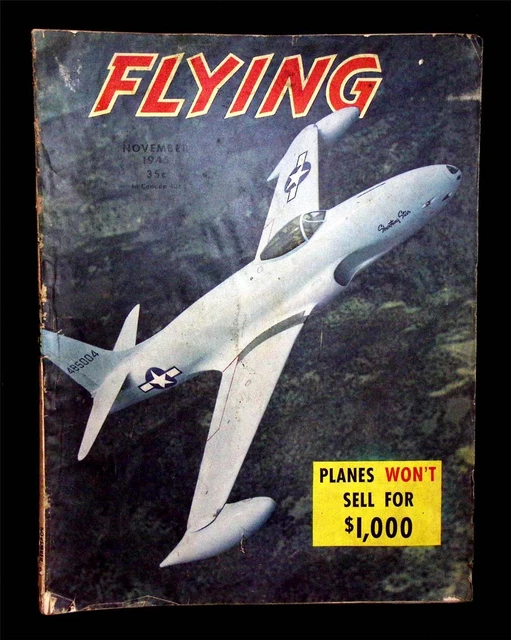 FLYING MAGAZINE NOVEMBER 1945 Aviation military WWII era Vintage £11.41 ...