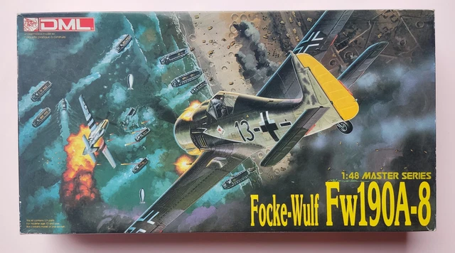 DRAGON MODEL FOCKE Wulf Fw 190A8 1/48 scale plastic model aircraft kit ...