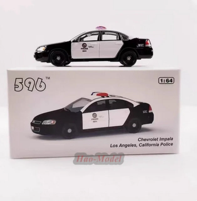 596 1/64 CHEVROLET NYPD LAPD police Car Model Alloy Diecast Display ...