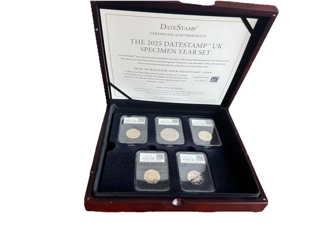 UK DATE STAMP 2025 Specimen Year Set King Charles King Charles III £47. ...