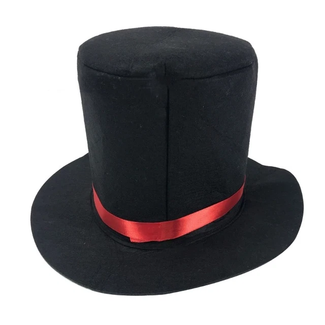 BLACK TOP HAT Bowler Top Hat Magician Performed Hat Jazz Stage ...