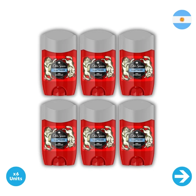 OLD SPICE – Wolfthorn Barra Antitranspirante Desodorante Masculina X6 ...