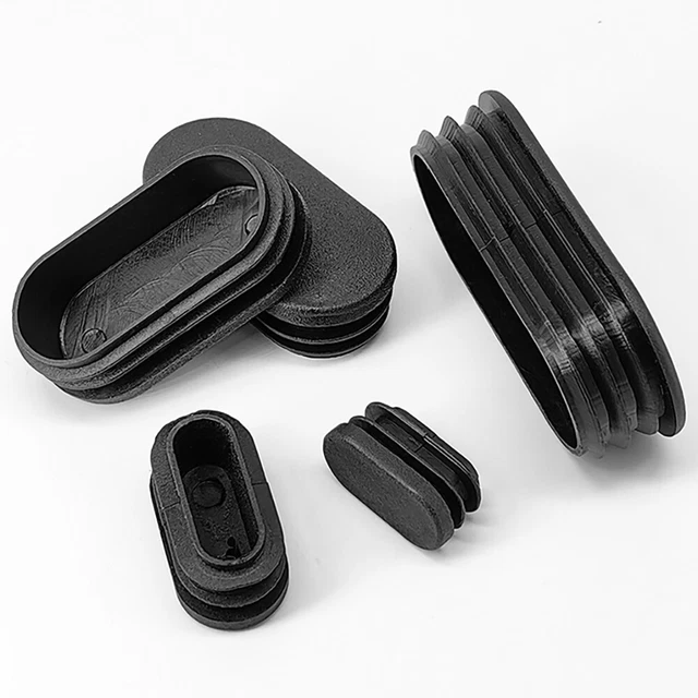 OVAL OBLONG PLASTIC Tubes End Plugs Cap Bungs Blanking Pipe Inserts ...