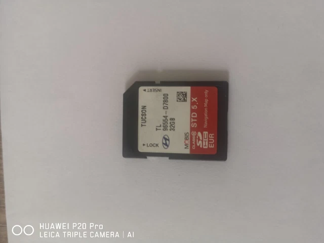 SD CARD HYUNDAI Tucson Europe Maps pour STD 5.X Mobis 96554-D7800 32Gb ...