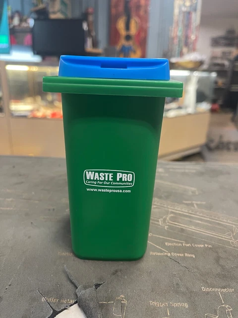 GREEN WASTE PRO Garbage Truck Mini Bin Waste Management Great For Pen ...