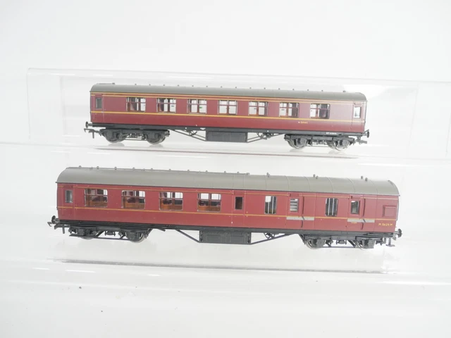 HORNBY OO GAUGE BR Maroon Stanier Coaches x 2 M5629M & M2042 £37.99 ...