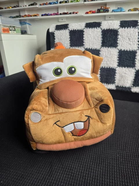 DISNEY PARKS PIXAR Cars Tow Mater Reversible Tire Wheel Large Pillow ...