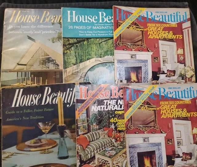HOUSE BEAUTIFUL LOT Of 6 Magazine's 1957-1975 £17.43 - PicClick UK