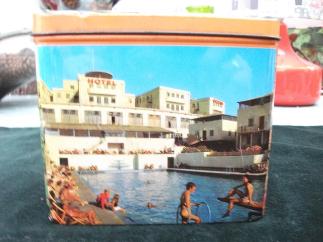 VINTAGE BUTLINS TEA Caddy / Biscuit / Sweet Tin - In Ex Condtion 1960S ...