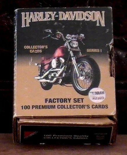 *VINTAGE HARLEY DAVIDSON Factory Set of 100 Collector's Premium Cards ...