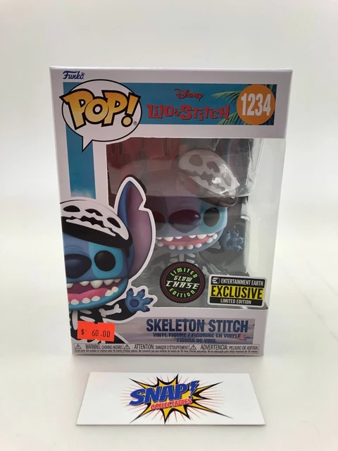 SKELETON STITCH DISNEY Lilo & Stitch Funko Pop 1234 Glow Chase EE ... SKELETON STITCH DISNEY Lilo & Stitch Funko Pop 1234 Glow Chase EE ...