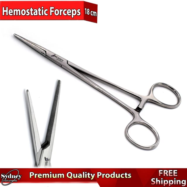 DENTAL SURGICAL HEMOSTATIC Forceps Picking Locking Artery Clamps Suture ...