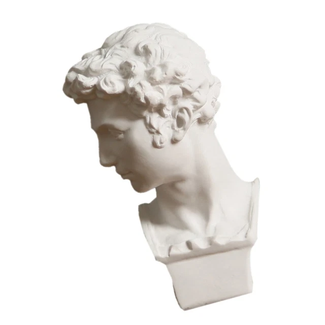 MINI PLASTER STATUE Avatar Office Decorative Figurine White Sculpture £ ...