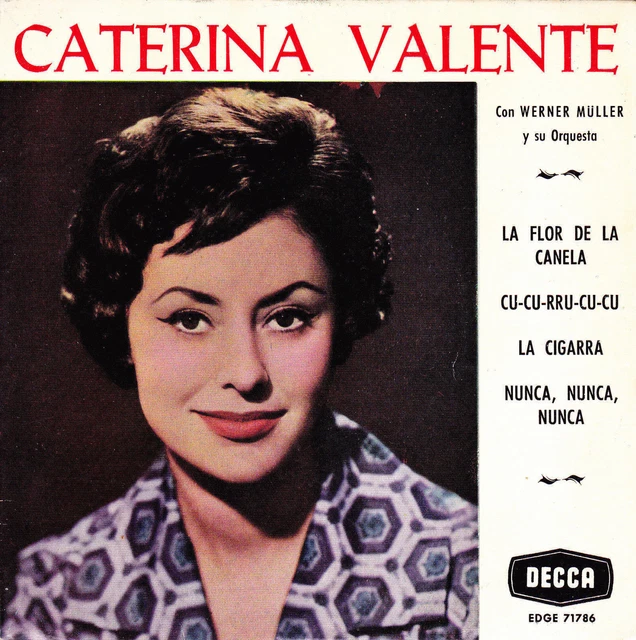 CATERINA VALENTE - La flor de la canela + 3 * EP SPAIN 1963 SUNG IN ...