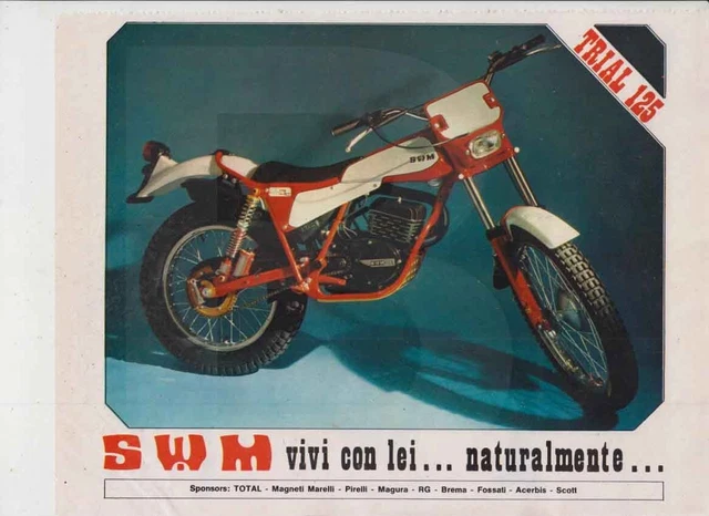ADVERTISING PUBBLICITÀ -MOTO SWM TRIAL 125 1978 TRIAL EPOCA ...