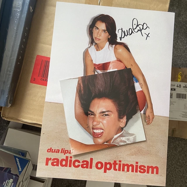 DUA LIPA RADICAL Optimism Alternative Deluxe CD & SIGNED Poster Brand ...