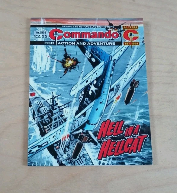 COMMANDO COMIC~HELL IN A Hellcat (5509) 60 Years £4.50 - PicClick UK