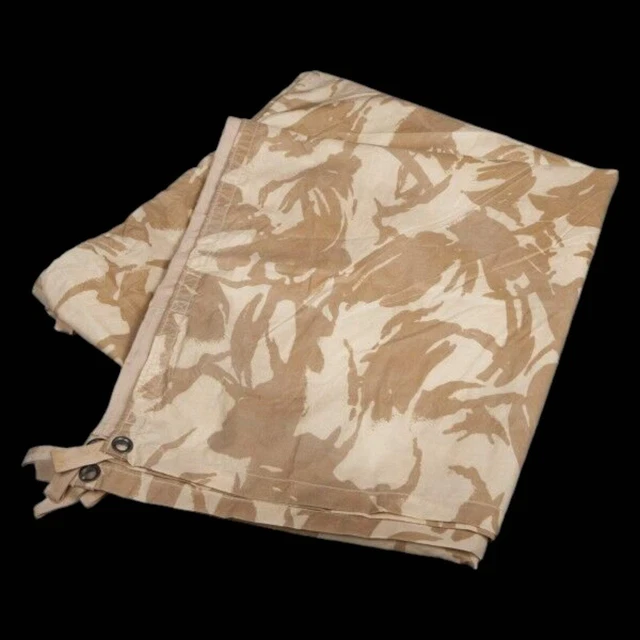 BRITISH ARMY DESERT camo basha New in packaging waterproof shelter tent ...