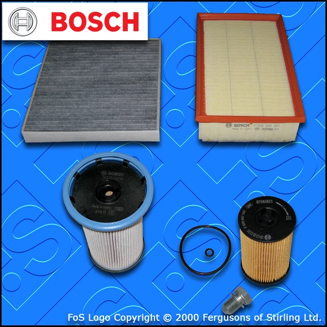 SERVICE KIT FOR AUDI A3 (8V) 1.6 TDI OIL AIR FUEL CABIN FILTERS (2012 ...