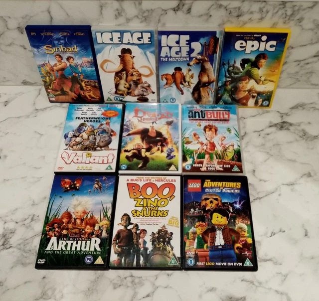 KIDS ANIMATION 10 DVD Bundle PG/U Lego / Sinbad / Epic / Boo Zino & The ...