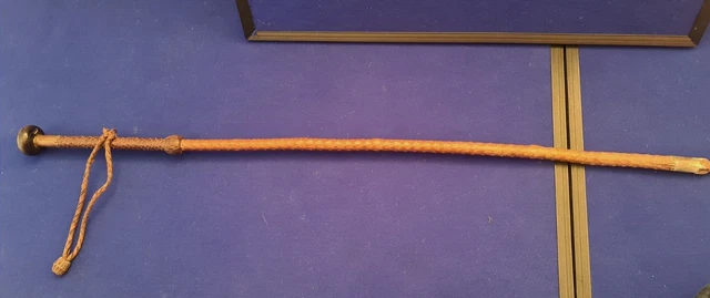 BASQUE MAKILA Hiking Stick - Early Example OX handle Medlar wood £150. ...