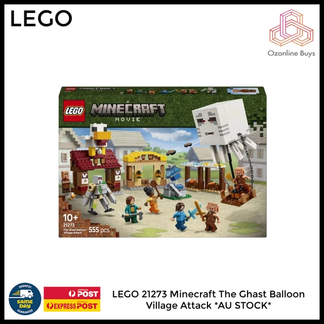 LEGO 21273 MINECRAFT The Ghast Balloon Village Attack *AU STOCK* $59.00 ...