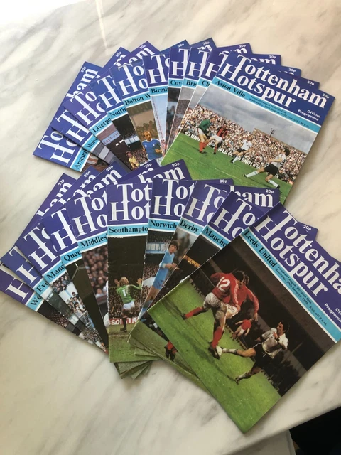 TOTTENHAM HOTSPUR FOOTBALL programmes x 21..season 1978-79 (complete ...