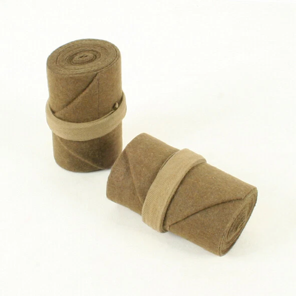 REPLICA WW1 BRITISH Army Puttees, Brown Woollen Long Putties BE441 £19. ...