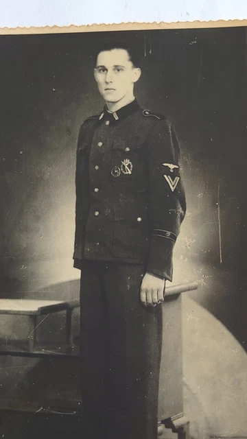 LARGE SS TOTEMKOPF Portrait photo GERMAN WW2 Original CONDITION IN ...