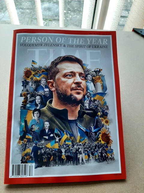 .VOLODYMYR ZELENSKY UKRAINE Time Magazine Person of the Year Dec26 2022 ...