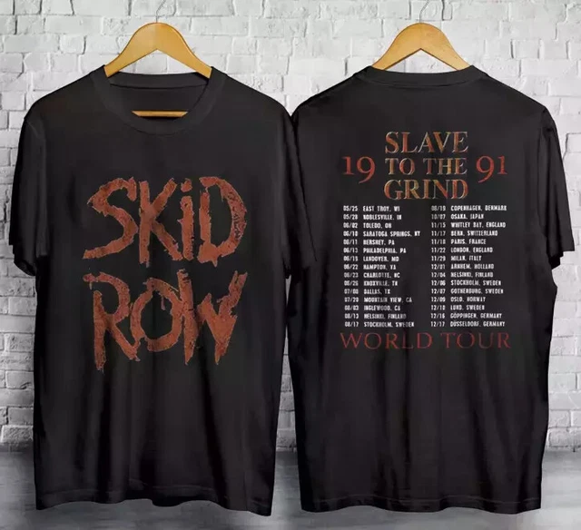 NEW SKID ROW Band Slave 19 To The 91 Grind T Shirt Full Size S-5XL ...