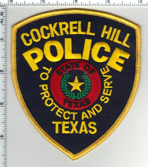 COCKRELL HILL POLICE (Texas) 3rd Issue Shoulder Patch $43.37 - PicClick AU