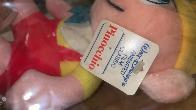 WALT DISNEY'S ANIMATED Film Classic Pinocchio Puppet Boy Plush Toy Doll ...