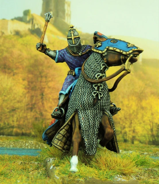 PAINTED 28MM CABALLERO Miniatures Portuguese knight , saga, dark ages ...