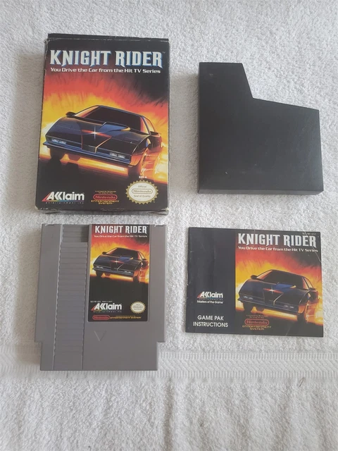 VINTAGE NINTENDO NES Game Cartridge OEM BOX KNIGHT RIDER GUARANTEED $37 ...
