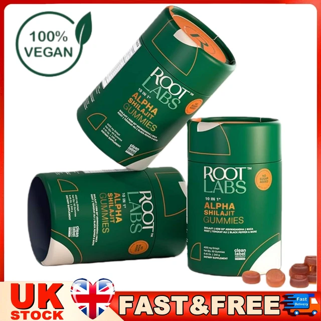 1-3X ROOT LABS 10-1 Alpha Gummies | 4000 mg Pure Shilajit with KSM-66 ...