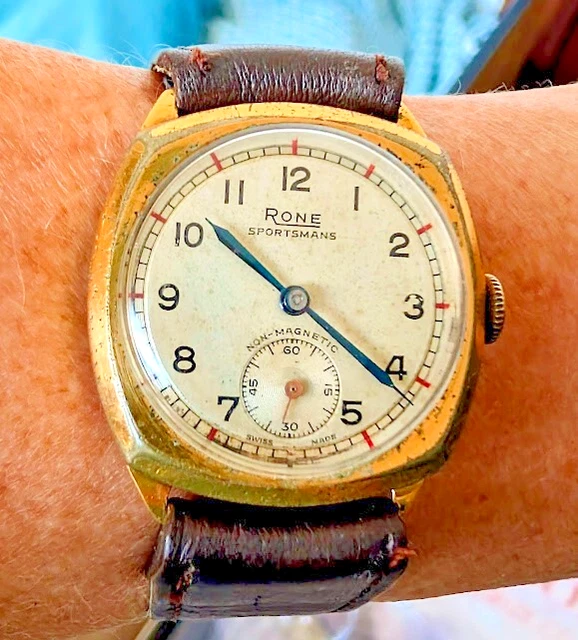 GENTS 1950S SWISS GP Rone Sportsmans FHF 70 Watch £63.12 - PicClick UK